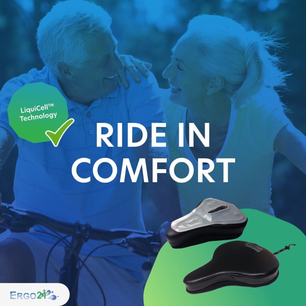 LiquiCell Technology in Latest Bicycle Seat Cushion | ERGO21